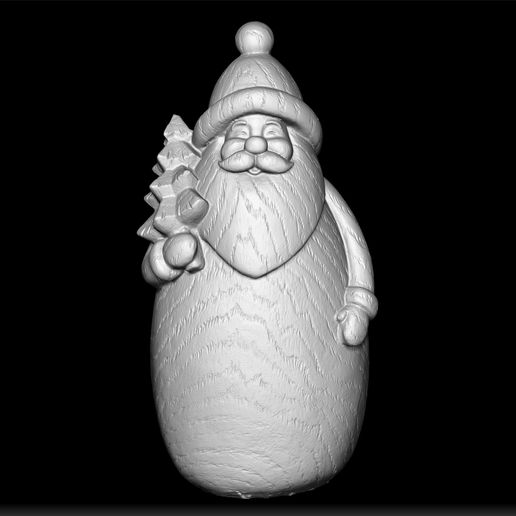 Archivo STL Santa Christmas New Year - 3D Print Santa Sculpture ...