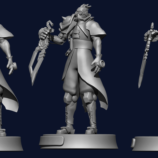 👨 Man and Sword Statue STL・ STL File for 3D printing・Cults