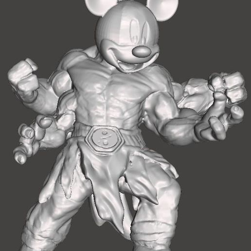 Archivo STL goro mickey mashup .... MICKEY MORTAL・Modelo para descargar e imprimir en 3D・Cults