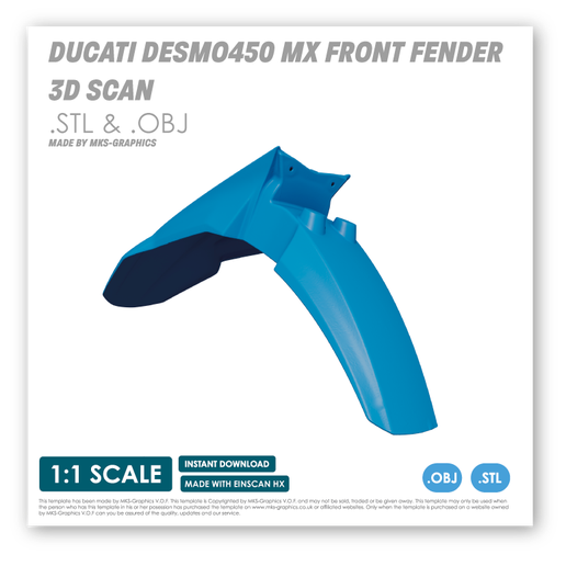🩻 2025 DUCATI DESMO450 MX OEM PLASTICS FULL SET 3D SCAN (.OBJ & .STL ...