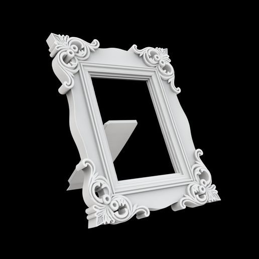 🖼️ Ornate Baroque Picture Frame・ STL File for 3D printing・Cults
