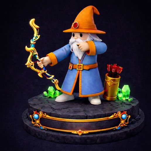 🧙 Mage Full Archer Tibia・ STL File for 3D printing・Cults