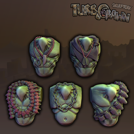 🎲 Skulptork bare torsos・ STL File for 3D printing・Cults