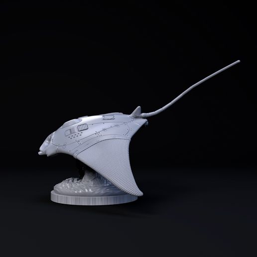 🤖 Manta ray mecha robot 32mm scale pre-supported・ 3D File for 3D ...