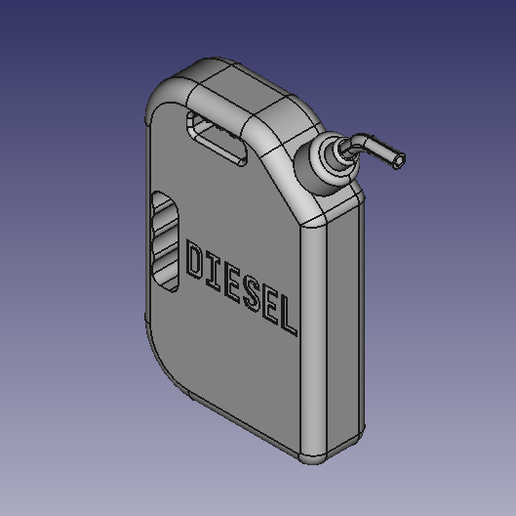 STL file DIESEL FUEL CAN CANISTER TANK DIORAMA CONCEPT PROTOTYPE ⛽ ・3D ...