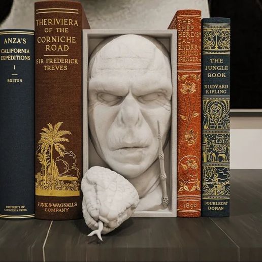 3D file Voldemort Book Nook 📚 ・3D print design to download・Cults
