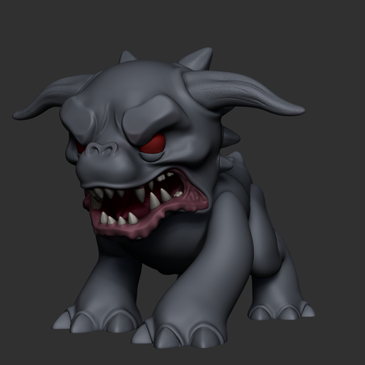 🐕 Terror Dog Angry・ STL File for 3D printing・Cults