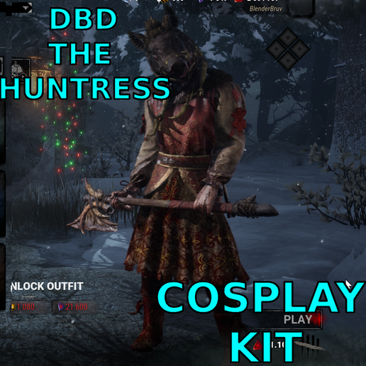 😵 Cosplay Dead By daylight DBD The Huntress Brave BEast Cosmetic ...