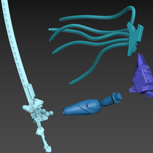 🤖 Wired Mech Static 100mm Set・ 3D File for 3D printing・Cults