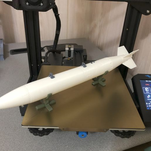 3D printed B61 Nuclear Bomb • made with Ender 3 V2・Cults