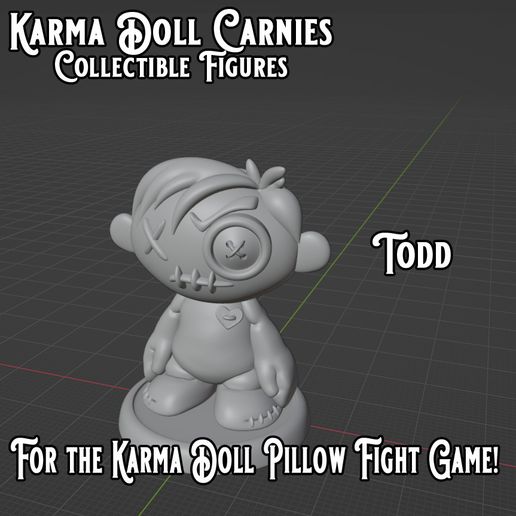 ♟ Karma Doll Pillow Fight Game Tokens: 6 Character Bundle Pack・ 3D File ...