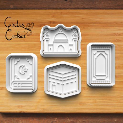 🍪 Islam Ramadan Cookie Cutter set 0673・ 3D File for 3D printing・Cults
