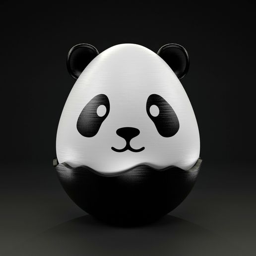 🐼 Panda Egg・ STL File for 3D printing・Cults