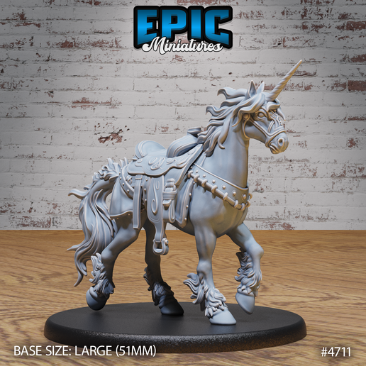 🦄 Unicorn Classic Mount ‧ DnD Miniature ‧ Tabletop Miniatures ‧ Gaming ...