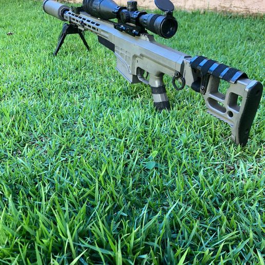 🔫 Echo1 M28 Airsoft sniper rifle MRAD kit・ STL File for 3D printing・Cults
