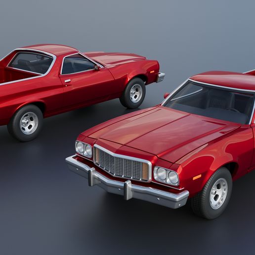 🚗 Ranchero 1974・ 3D File for 3D printing・Cults