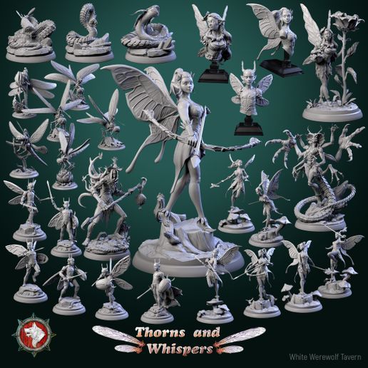 📈 'Thorns and Whispers' January 2025 release 34 STL's miniatures pre ...