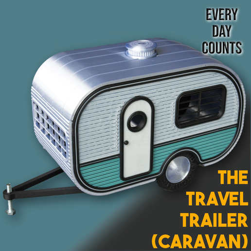 🚐 The Camper Van (Caravan)・ STL File for 3D printing・Cults