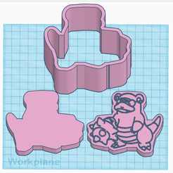3D file Pokemon: Gigantamax Machamp 3 Piece Bath Bomb Mold・3D printer model to download・Cults