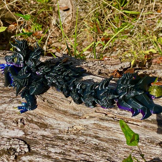 🐉 MINI SHADOW WYVERN, FLEXI PRINT IN PLACE MODEL・ STL File for 3D ...