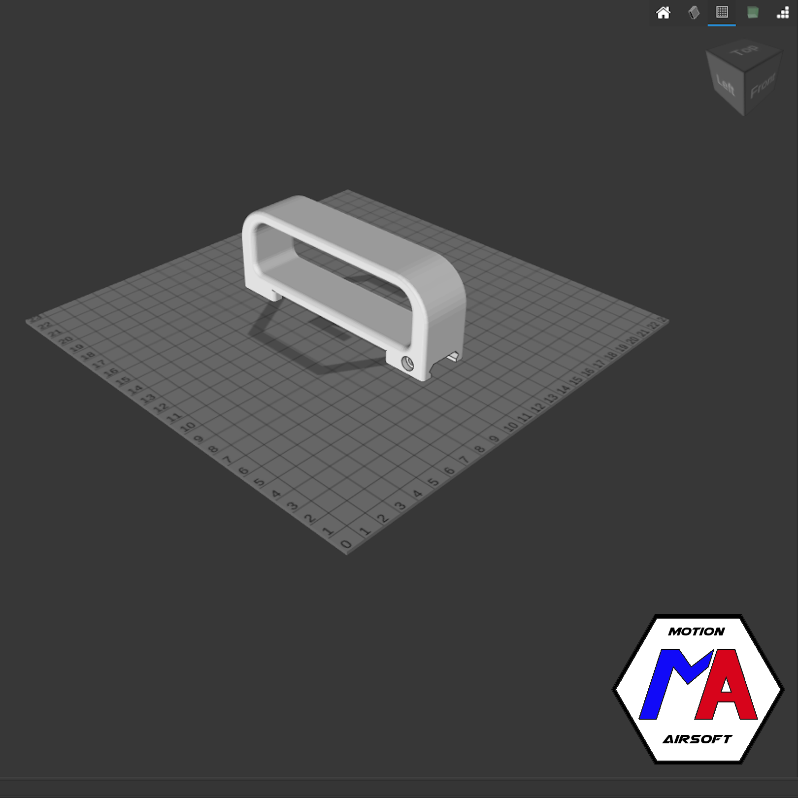 Télécharger Fichier Stl Poignée Foregrip Rail Picatinny Airsoft • Plan