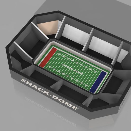 🏈 American football snack dome (snack stadium, snack arena)・ 3D File ...