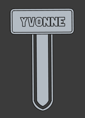 STL file Bookmark Yvonne 🔖 ・3D printing model to download・Cults