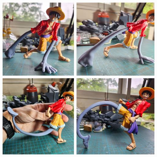 🦸 Luffy Sh Figuarts extra arms and legs・ STL File for 3D printing・Cults