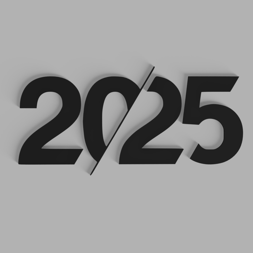 Archivo STL gratis Cuadro 2025 Geométrico minimalista 🎲 ・Modelo de ...