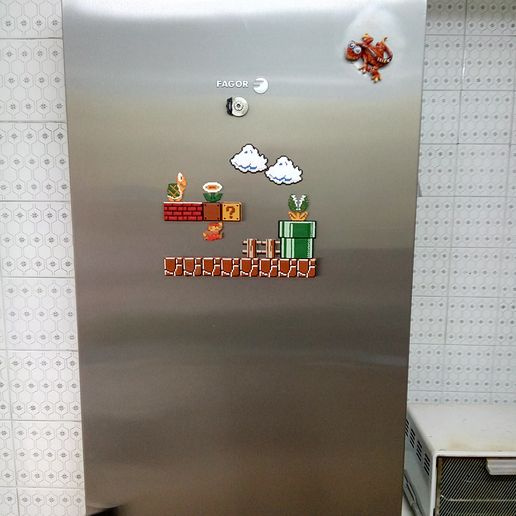 👽 Mario Bros tiles・Free STL File for ・Cults