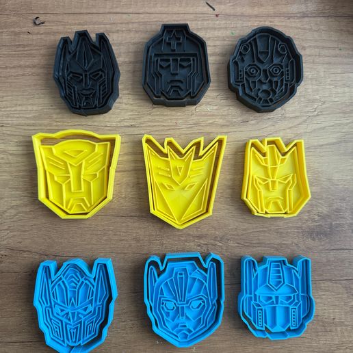 🍪 COOKIE CUTTER TRANSFORMERS (BIG PACK 9X)・Free STL File for 3D ...