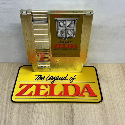 🕹️ The Legend of Zelda Cartridge Holder Nintendo Nes・ STL File for 3D ...