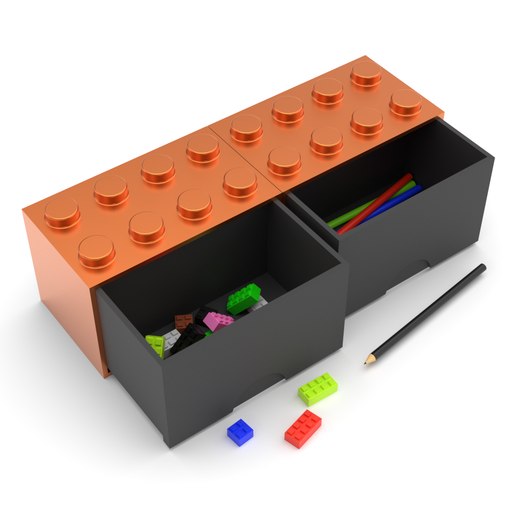 🧱 Modular Buildable Drawer - Brick Organizer Storage Solution・ STL File ...