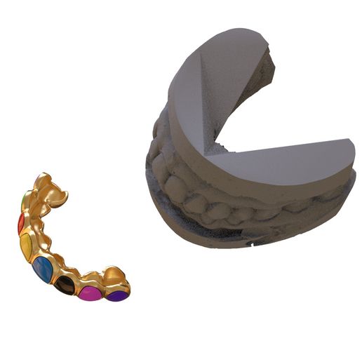 💀 grillz 3D print model・ STL File for ・Cults