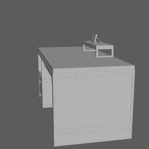 3D file Computer desk model 🖥️ ・3D printer model to download・Cults