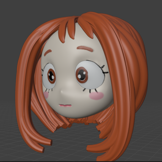 👧 Ochako Uraraka head for action figures・Free STL File for 3D printing ...