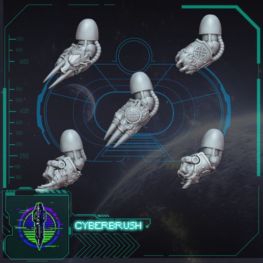 🛰 Exterminator Claws set 4・ 3D File for 3D printing・Cults