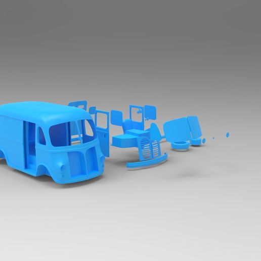 🚇 1950 Metro Van International・ 3D File for 3D printing・Cults