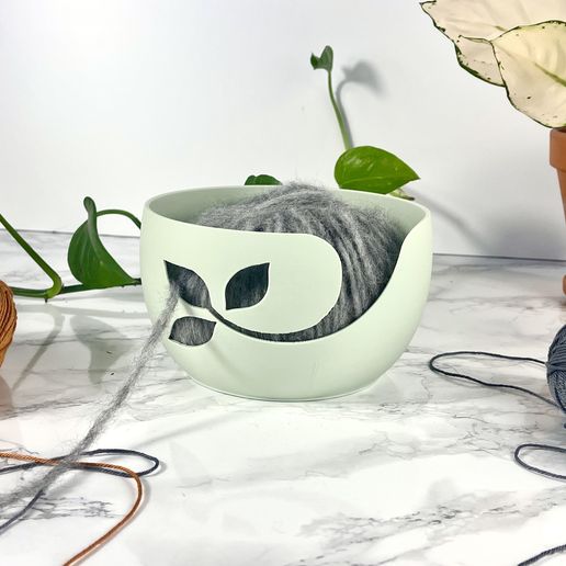🧶 Leaf Loop Yarn Bowl・ STL File for 3D printing・Cults