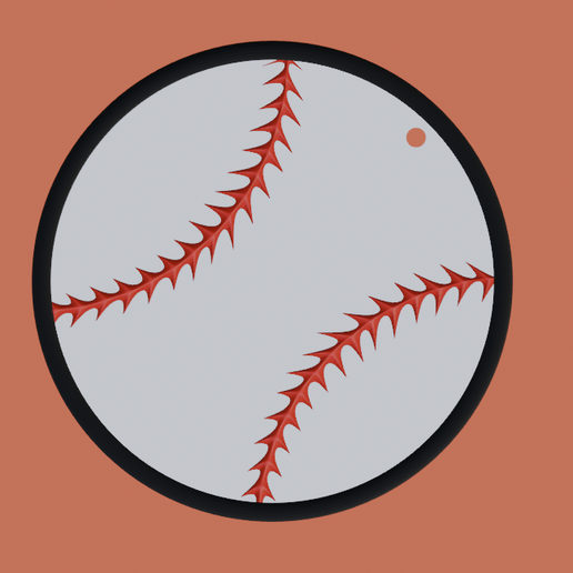 STL file Baseball Keychain ⚾ ・3D printable model to download・Cults