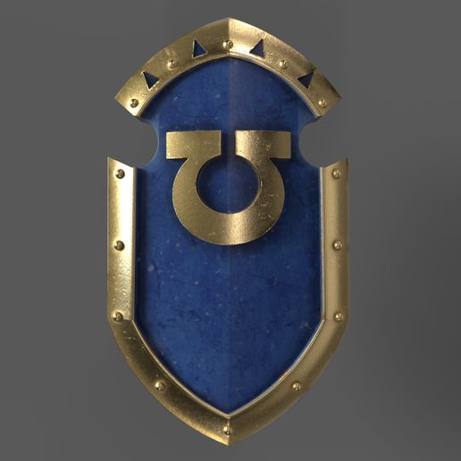 🛡️ Ultramarines shield sigmarines・Free STL File for 3D printing・Cults