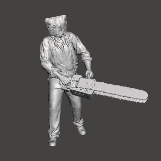 Archivo STL RE4 GIANT CHAINSAW MAN MINIATURE MODEL FOR HORROR OR ...