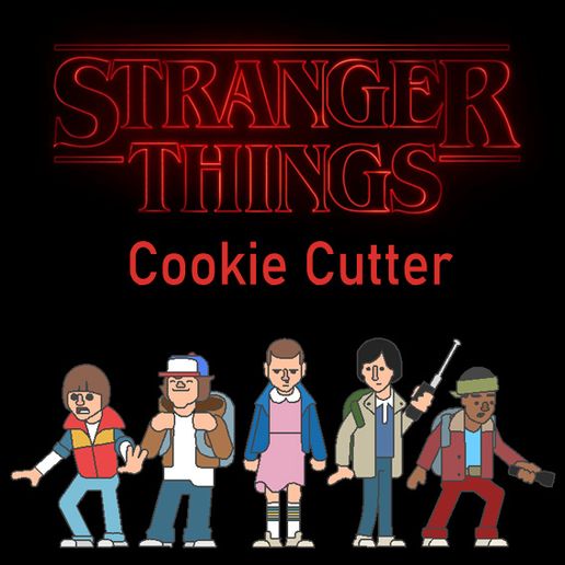 Archivo STL STRANGER THINGS - COOKIE CUTTER - 5 MODELS 🍪 ・Modelo para ...