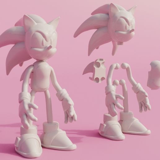 🎨 SOniC articulated toys toy armable toy assemble toy assemble・ STL ...