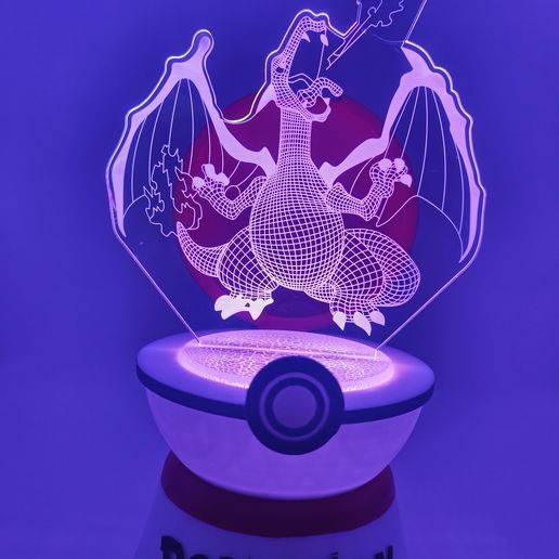 🐉 3d Pokemon lamp ball・ STL File for 3D printing・Cults