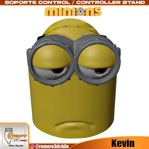 STL file Soporte Control Kevin / Minions 🎛️ ・3D print design to ...