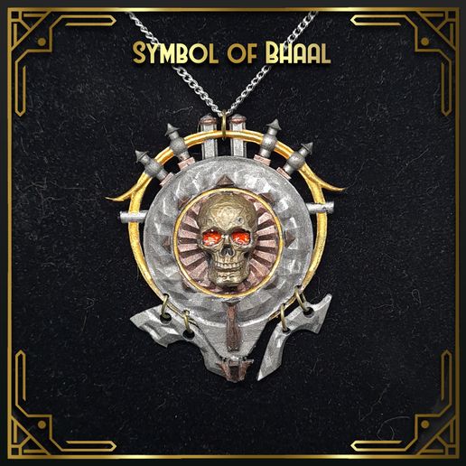 OBJ file Symbol of Bhaal 🎲 ・3D printable design to download・Cults