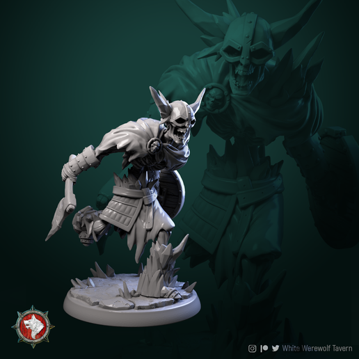 🧙‍♀️ Frost Skeletons set 3 miniatures 32mm pre-supported・ 3D File for ...