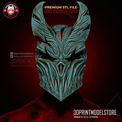 🎃 Alex Terrible Mask - Halloween Cosplay Slaughter To Prevail・ 3D File ...