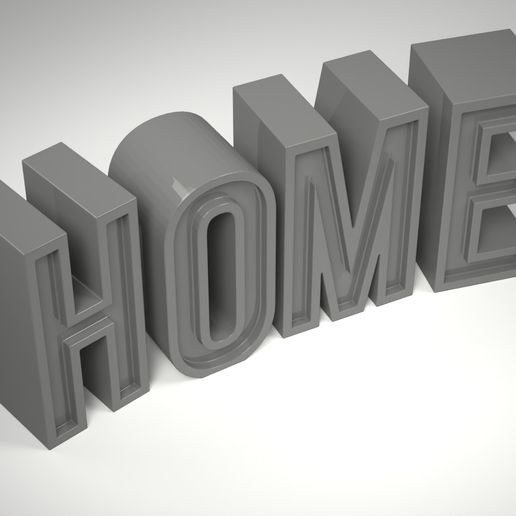 STL file Home Ornamental Letters 🆓 (OBJ and 3MF)・3D printer design to ...